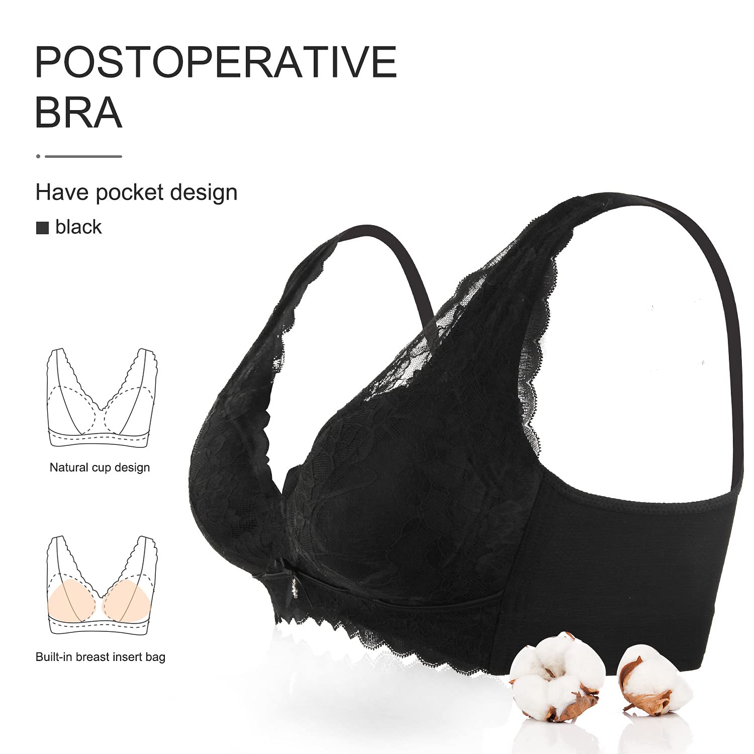Lervanla Silicone Breast Forms | Pocket Bra for Mastectomy Crossdresser Cosplay| breast inserts for bra