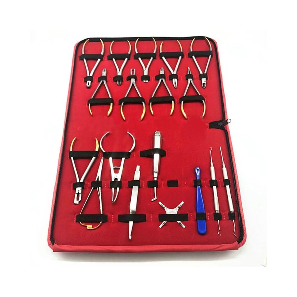 Yamu 19 PCs Basic Orthodontics Dental Instruments Set Composite Kit