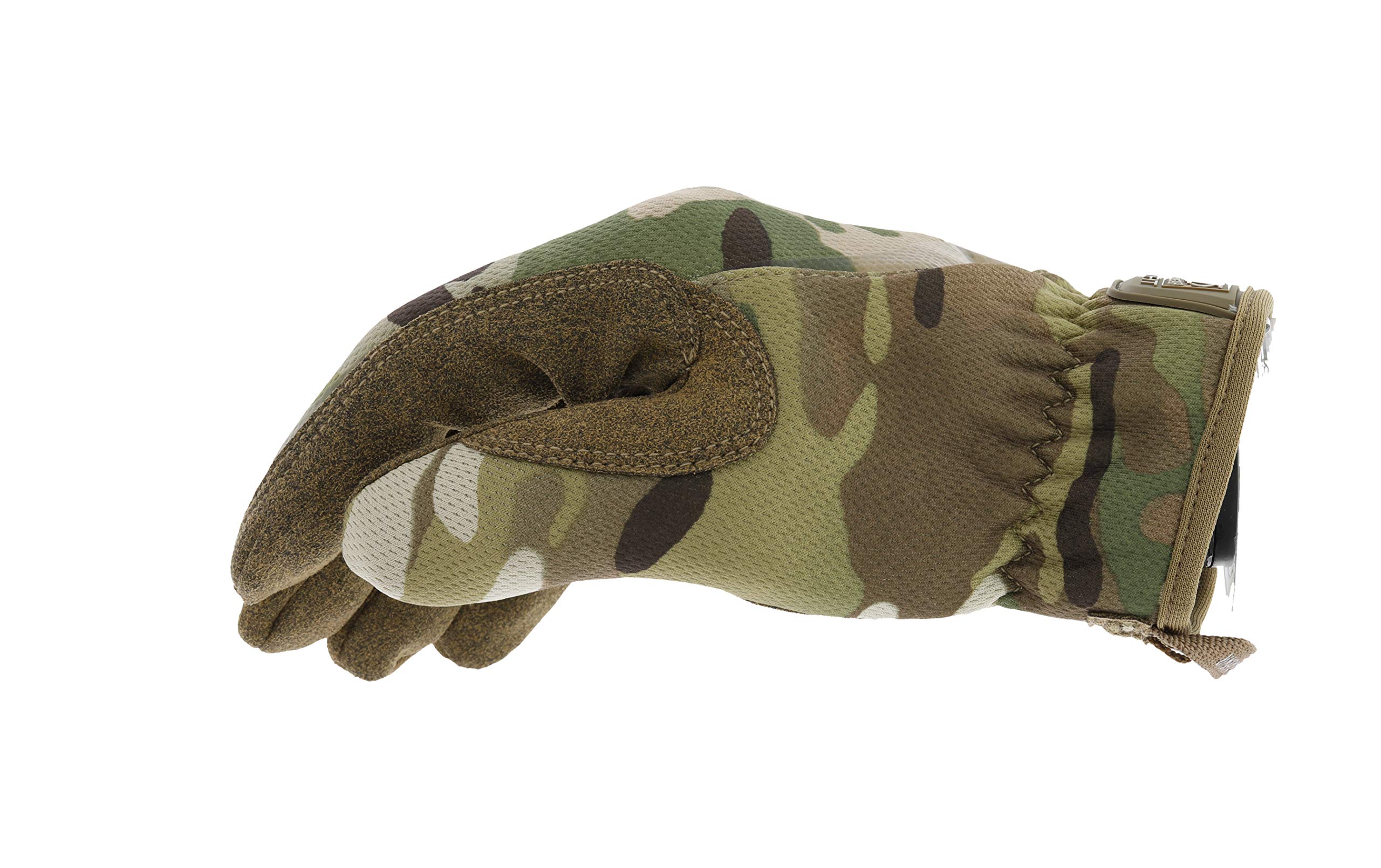 Mechanix Wear: FastFit Tactical Gloves with Elastic Cuff for Secure Fit, Work Gloves with Flexible Grip for Multi-Purpose Use, Durable Touchscreen Capable Safety Gloves for Men (MultiCam, Small)
