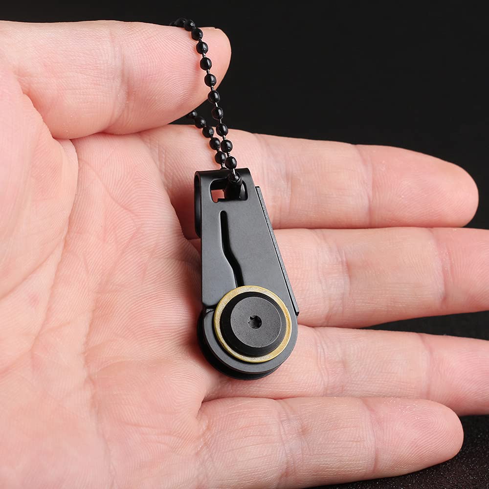 Vittqsuier (2 Packs) Mini Zipper Knife/Outdoor Survival EDC Gadget/Key Chain Pendant Pocket Knife