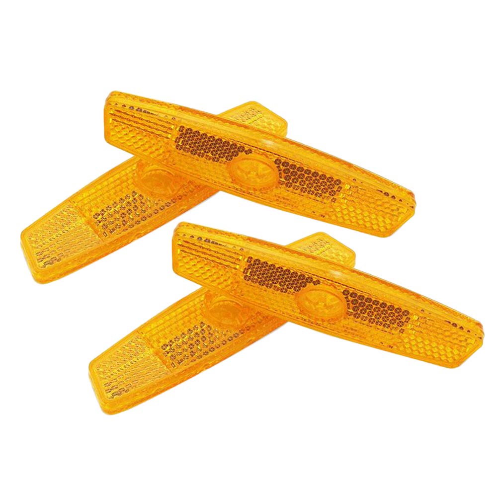 LIOOBO 4Pcs Bike Wheel Safety Warning Reflector Bicycle Wheel Spoke Light for Night Riding