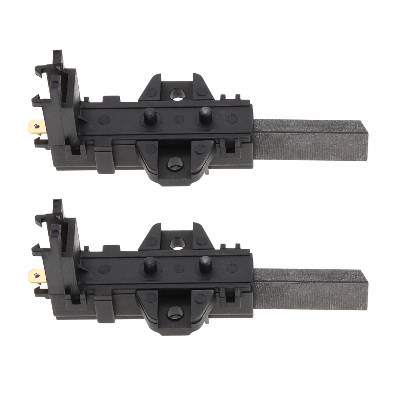 Micro Traders 1 Pair Carbon Brushes with Holder 405505048 3794411003 Compatible with AEG Compatible with Electrolux Compatible with Welling Motor Washing Machines
