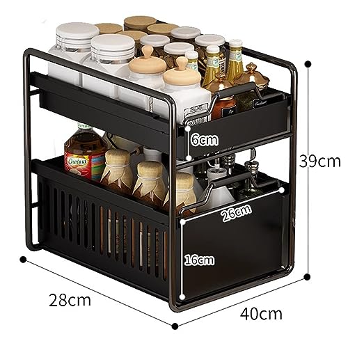 Under Sink Organizers And Storage, Pull Out Cabinet Organizer 2 Tier Under Sink Slide Out Storage Shelf Sliding Storage Wire Basket Drawer