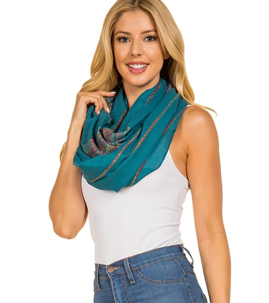 Scarf& Scarfand's Solid Color Infinity Winter Wrap Loop For Women & Men (Black)