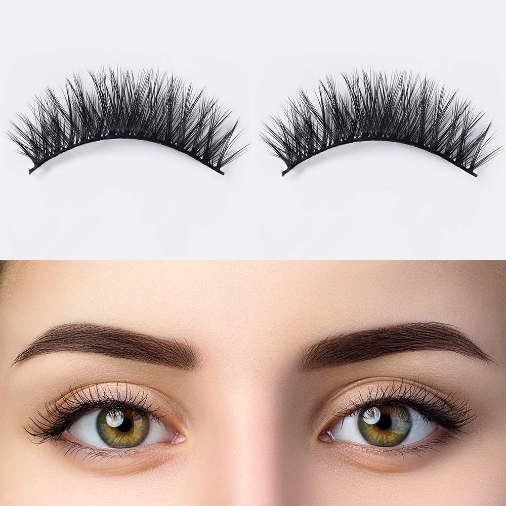 Magnetic Eyeliner and False Eyelashes, No Glue and Magnetic Eyelashes Eyeliner Self-adhesive Eyeliner Waterproof and Durable