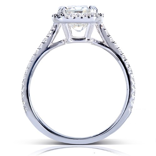 Kobelli Radiant-cut Moissanite Engagement Ring 2 CTW 14k White Gold (8x6mm)