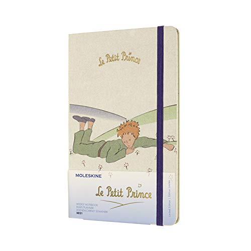 Moleskine Limited Edition Le Petit Prince 12 Month 2021 Weekly Planner, Hard Cover, Large (5" x 8.25") Landscape