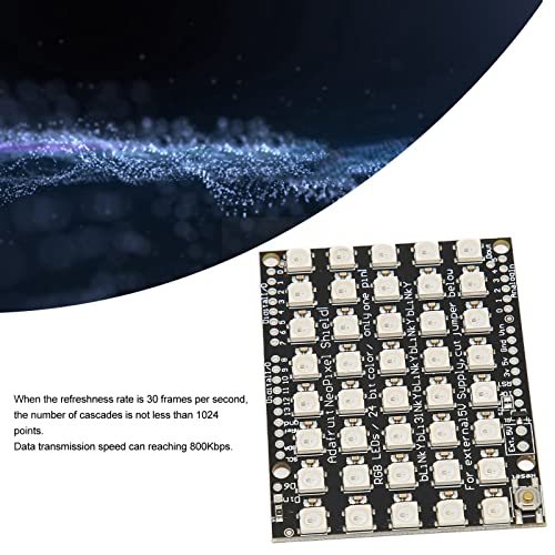 WS2812B 5050 Integrated RGB LED Driver 40bit Color Light Development Board for Hotel
