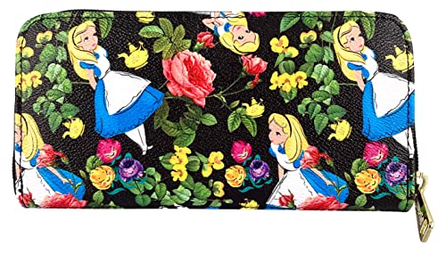 Loungefly Disney Alice In Wonderland Floral Faux Leather Wallet