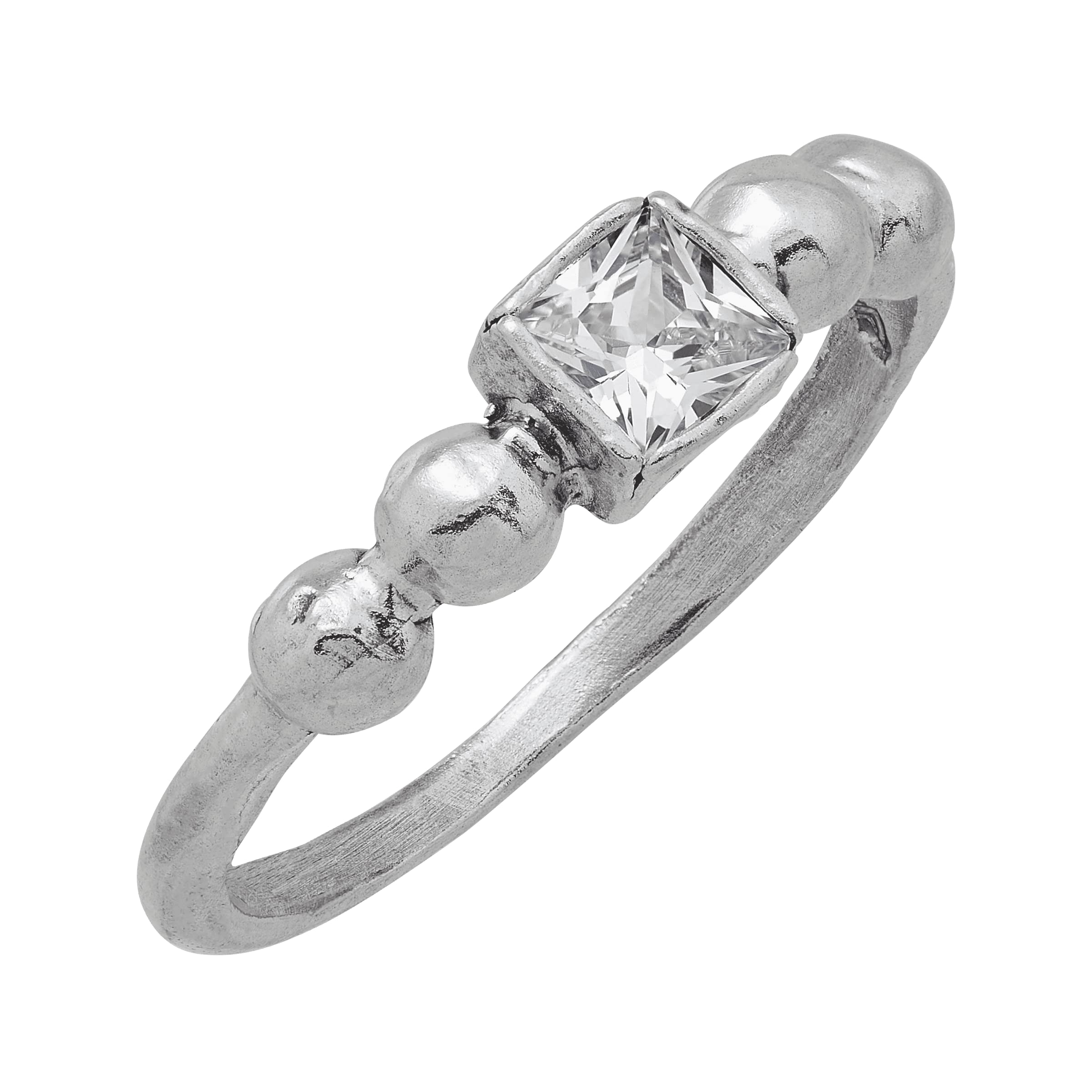 Silpada 'Princess' Sterling Silver Cubic Zirconia Ring, Size 9, Size 9