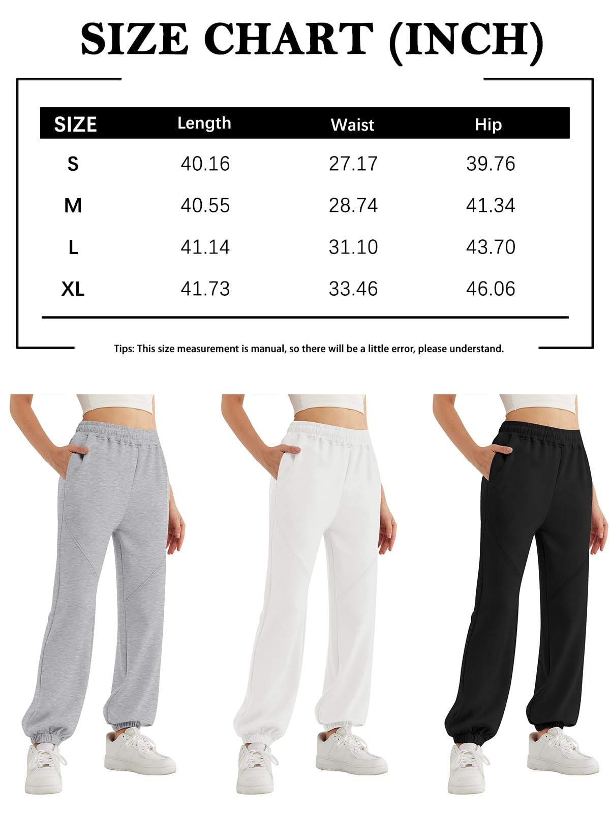 LILLUSORY Women's Sweatpants Wide Leg High Waisted Straight Leg Aesthetic Clothing Cozy Pants with Pockets Light Grey