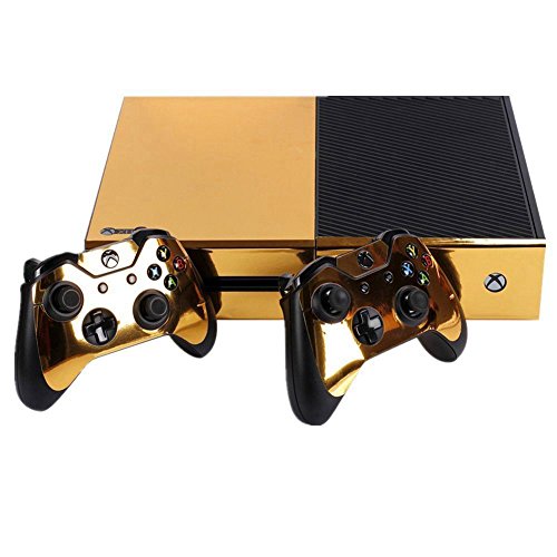 shyness Gold Glossy Sticker For ONE Console Controller + Kinect Decal Vinyl
