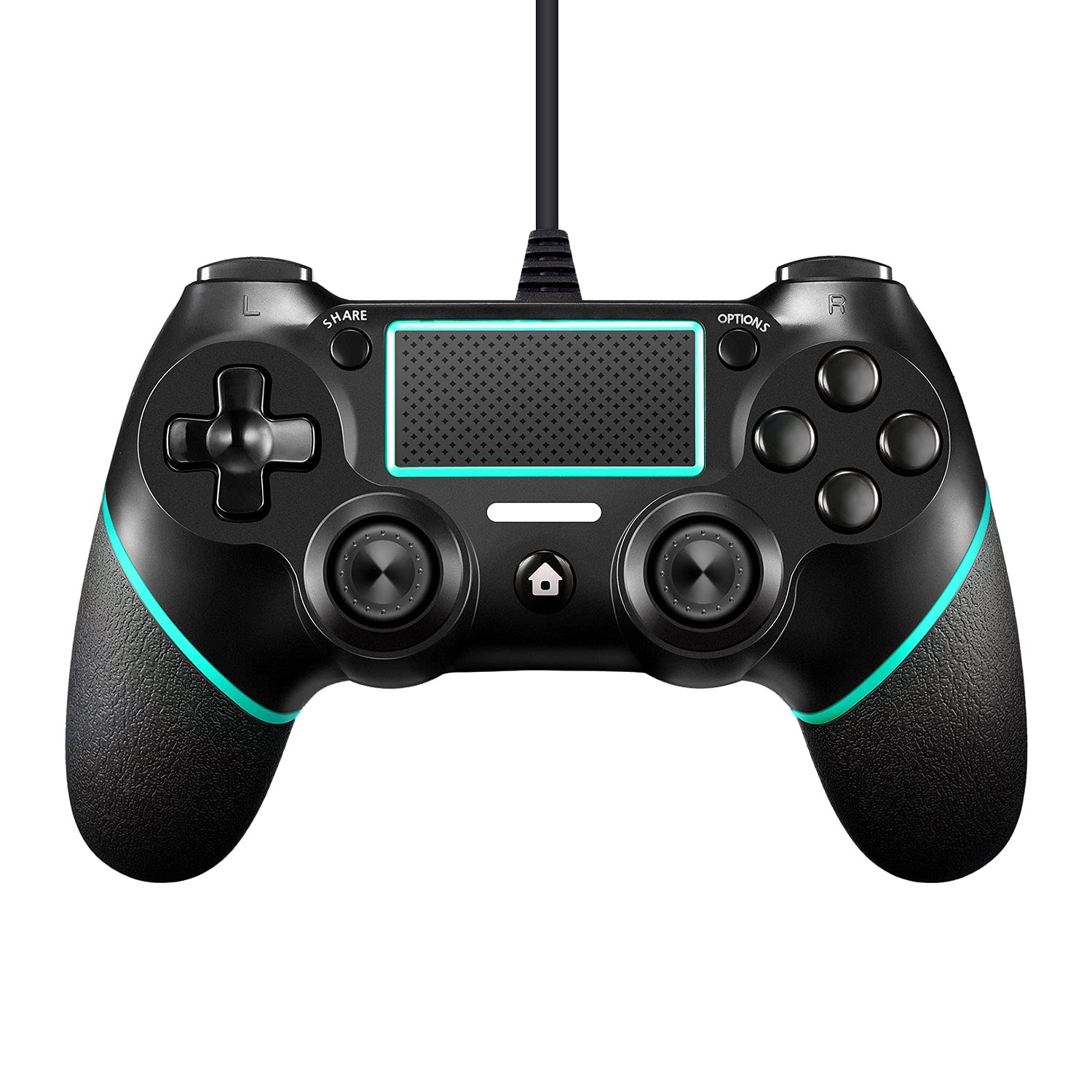 predark PC Contreoller,Wired Game Controller Compatible with P-4/PC,with Motion Motors,Mini LED Indicator and Anti-Slip Design - Berry Blue