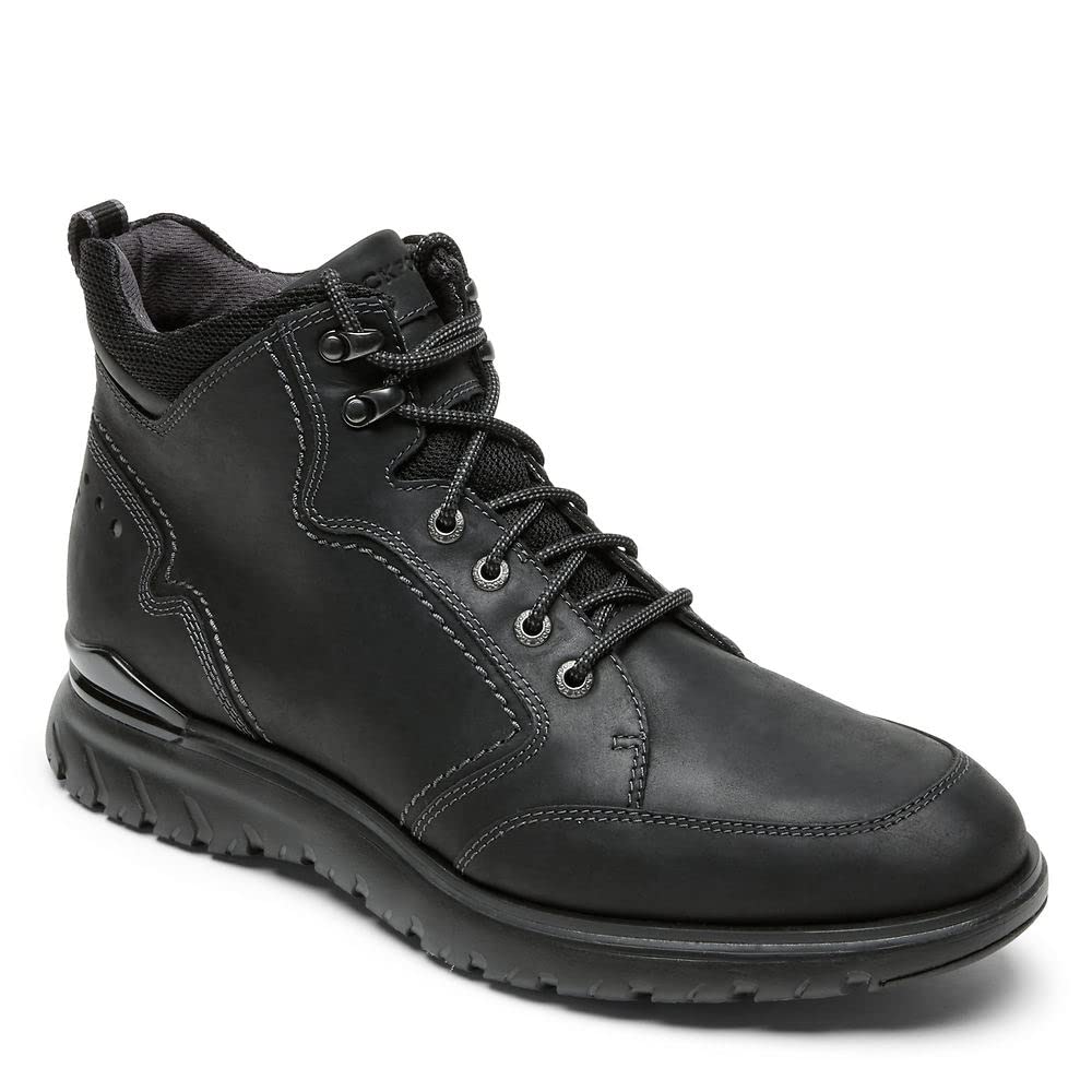 Rockport Men's Total Motion Sport Waterproof Boot Hiking, Black, 10.5