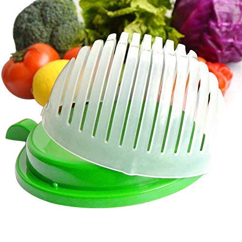 Quick Chop Salad Cutter Bowl, Easy Speed Salad Maker - Make Your Salad in 60 Seconds (salad cutter bowl)