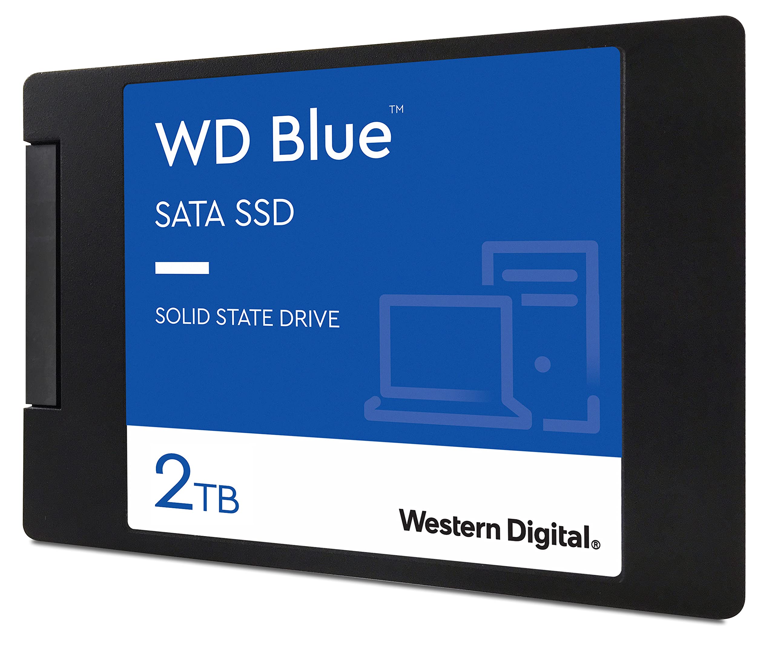 Western Digital 2TB WD Blue 3D NAND Internal PC SSD - SATA III 6 Gb/s, 2.5"/7mm, Up to 560 MB/s - WDS200T2B0A 1TB WD Blue SA510 SATA Internal Solid State Drive SSD - WDS100T3B0A