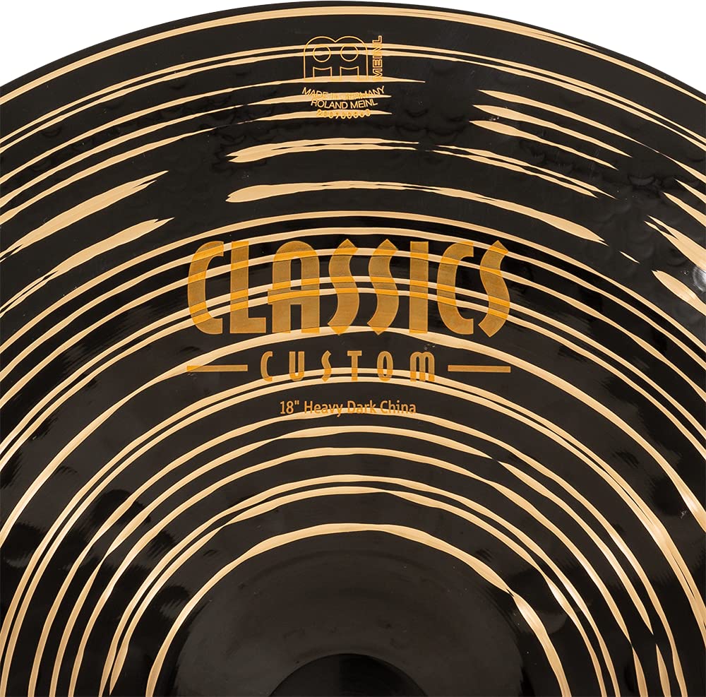 Meinl Cymbals Classics Custom Heavy Dark 18" China Cymbal for Drum Set β Made in Germany β B12 Bronze, 2-Year Warranty (CC18HDACH)