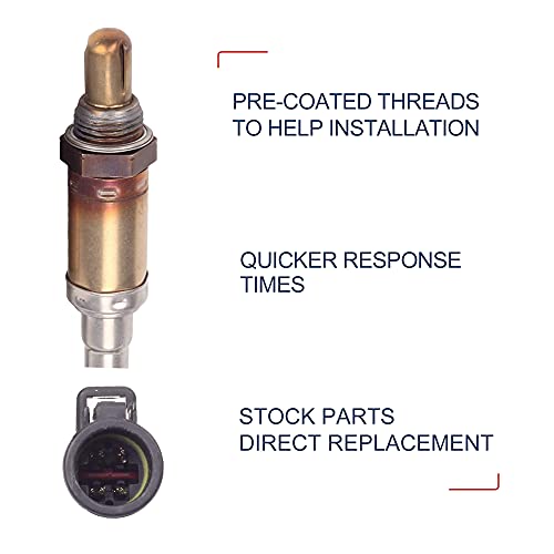 MOSTPLUS Male Oxygen Sensor Upstream Downstream 234-4127 15717 Compatible with Ford Mazda Mercury(Set of 2)