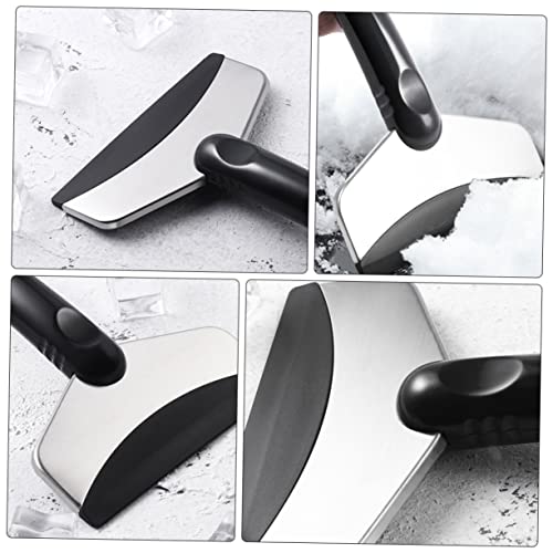 Yardwe 18 PCS Stainless Steel Snow Shovel Stainless Spatula Stainless Steel Scraper car Window Squeegee Snow Brush for car Auto Windshield Snowbrush car ice Scraper Frost Removal Shovel