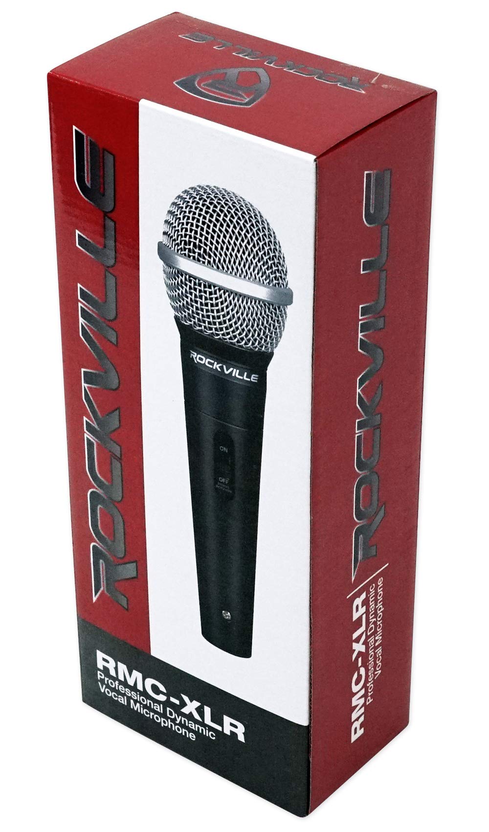 Rockville G-AMP 40 Guitar Combo Amplifier Amp Bluetooth/Mic in/USB/Footswitch Bundle with Rockville RMC-XLR High-End Metal DJ Handheld Wired Microphone Mic w (2) Cables