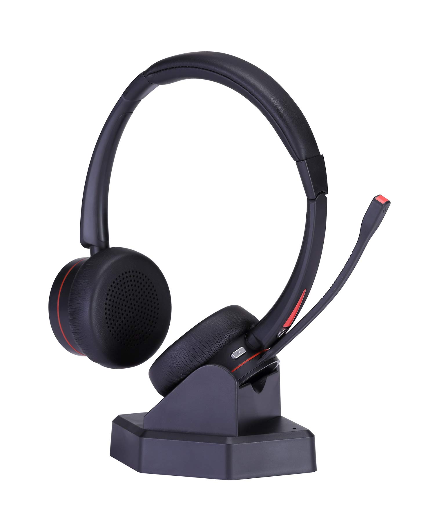 MAIRDI Wireless Headset with Noise Canceling Microphone for Office, Over The Head Truck Headset Wireless Headphone for Cell Phone