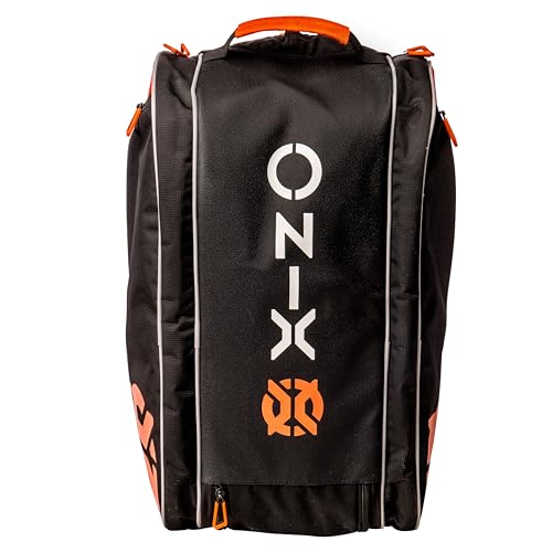 ONIX Pickleball Pro Team Long-Lasting Durability Hook and Loop Closure Easy to Carry Straps with Pockets Paddle Bag β Orange/Black