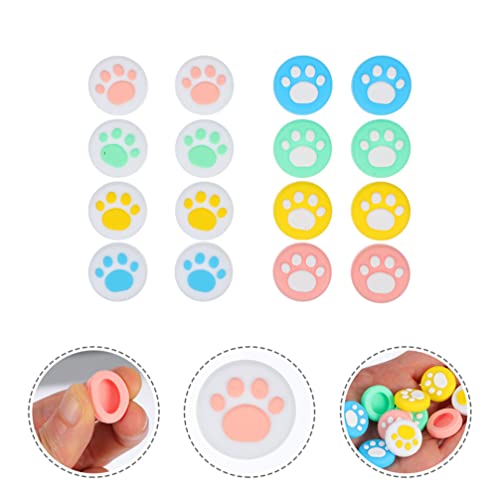 SOLUSTRE Controller Thumb Grips Soft Silicone Thumb Grip Caps Replacement Cute Cat Paw Design Thumb Cover Joystick Caps Stick Cover Compatible with Switch NX 10pcs