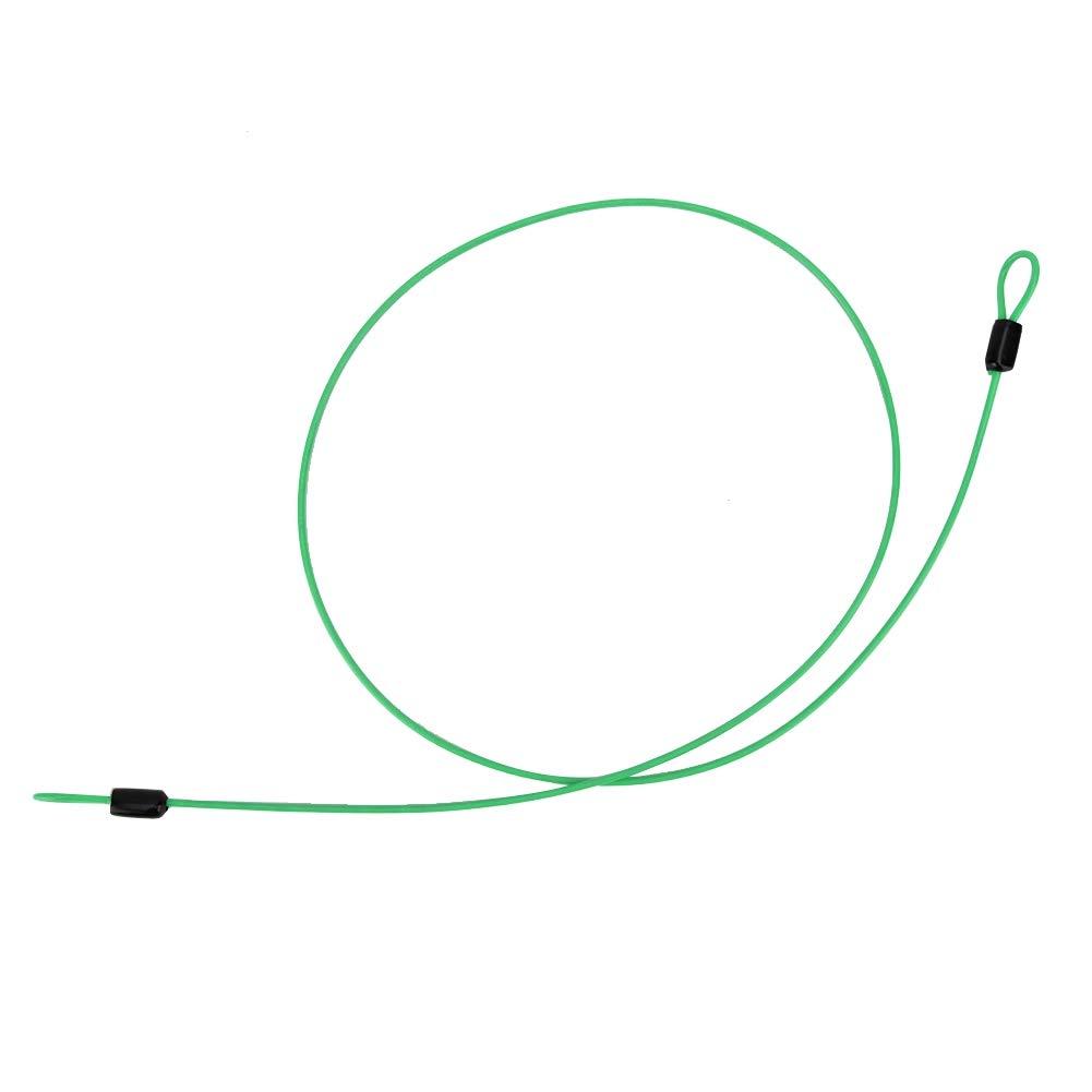 Safety Steel Cable, Steel Wire Wire Rope Security Lock Cable for Bike, Loop Cable for Bike Scooter Lock Loop Rope(Green)