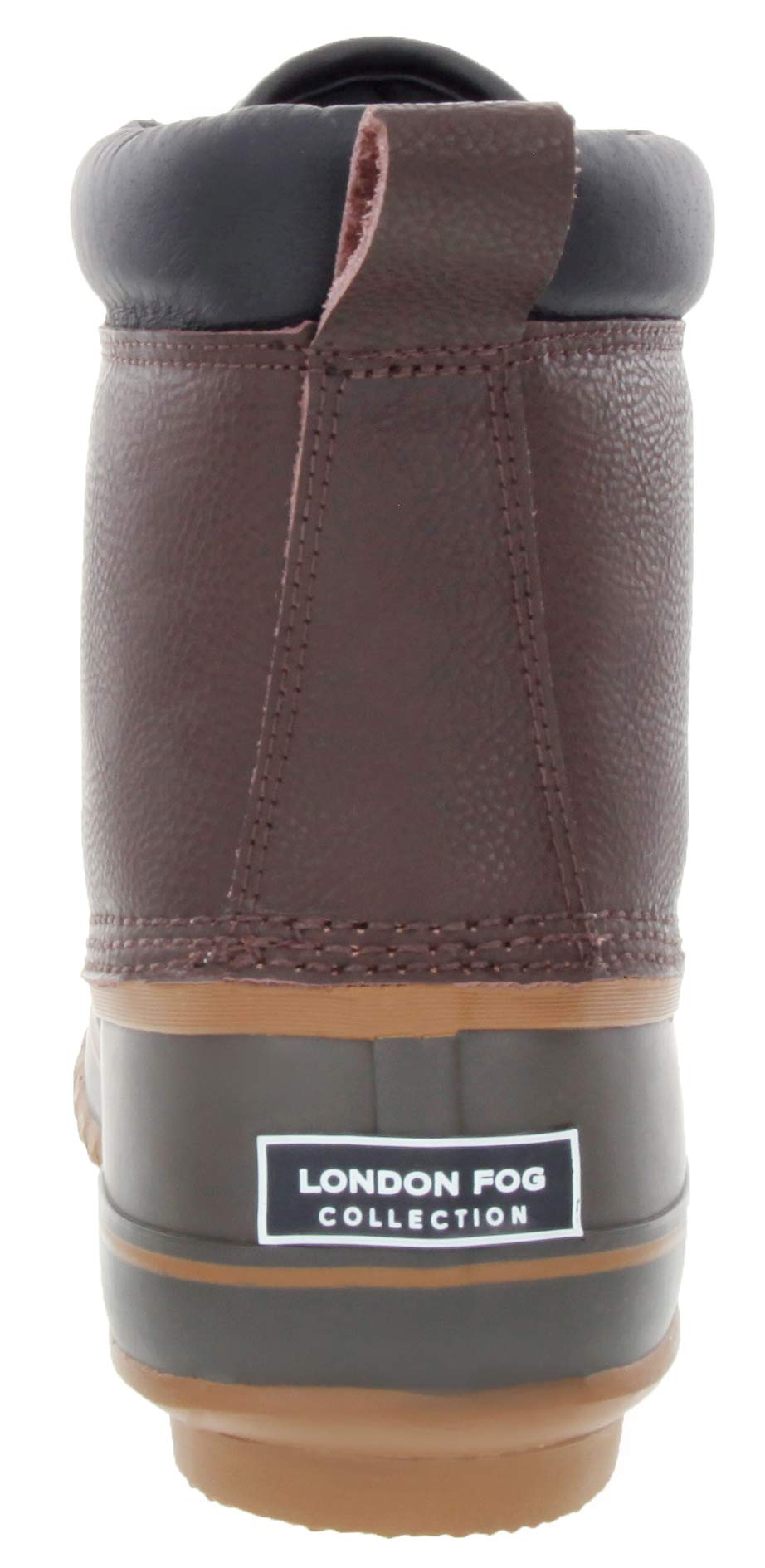 LONDON FOG Mens Ashford Waterproof and Insulated Duck Boot Cognac 11 M US