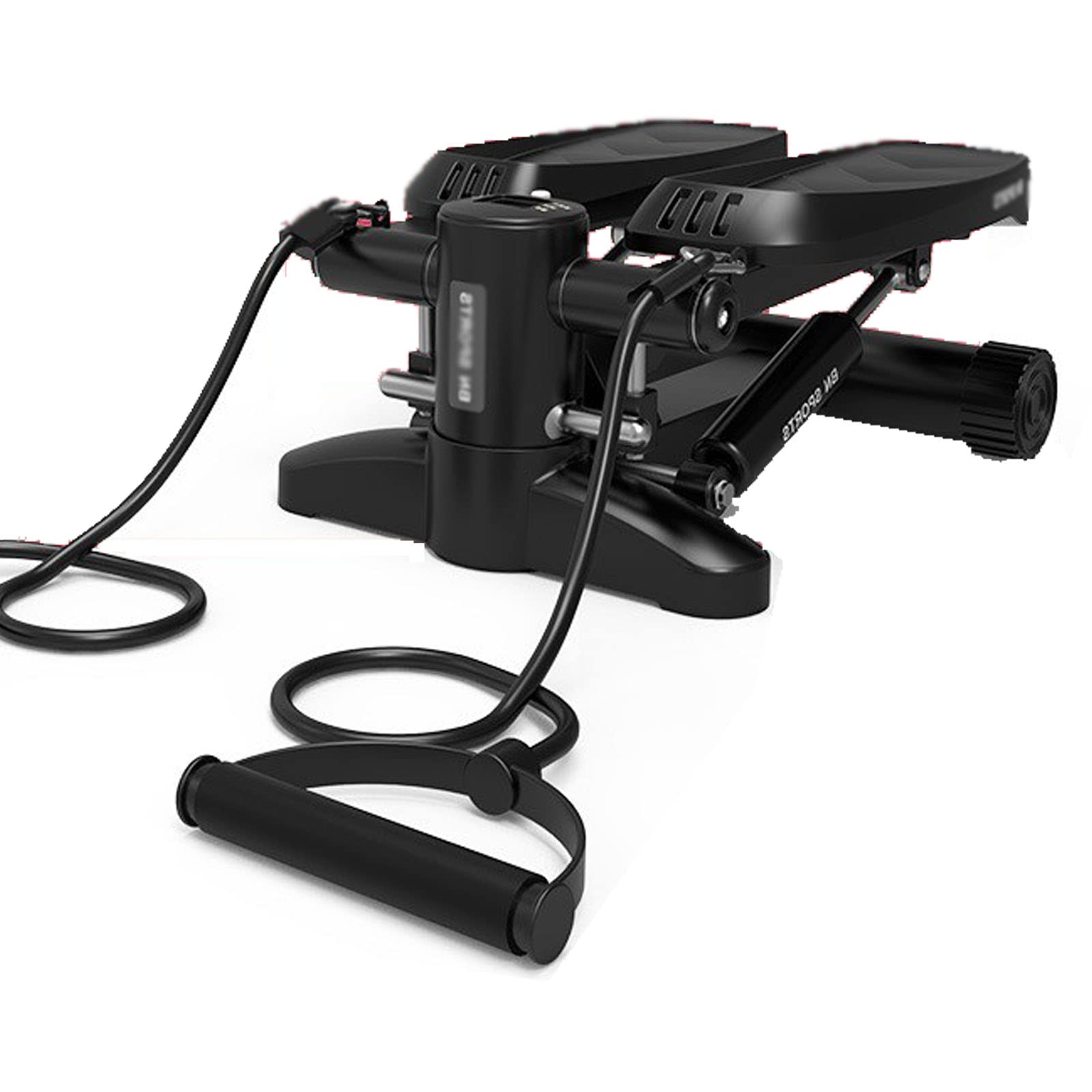 ReligWan Stair Stepper Mini Stepper Exercise Machine with Rubber Ropes and Mat Compact Exercise Equipment for Workout at Home (B)
