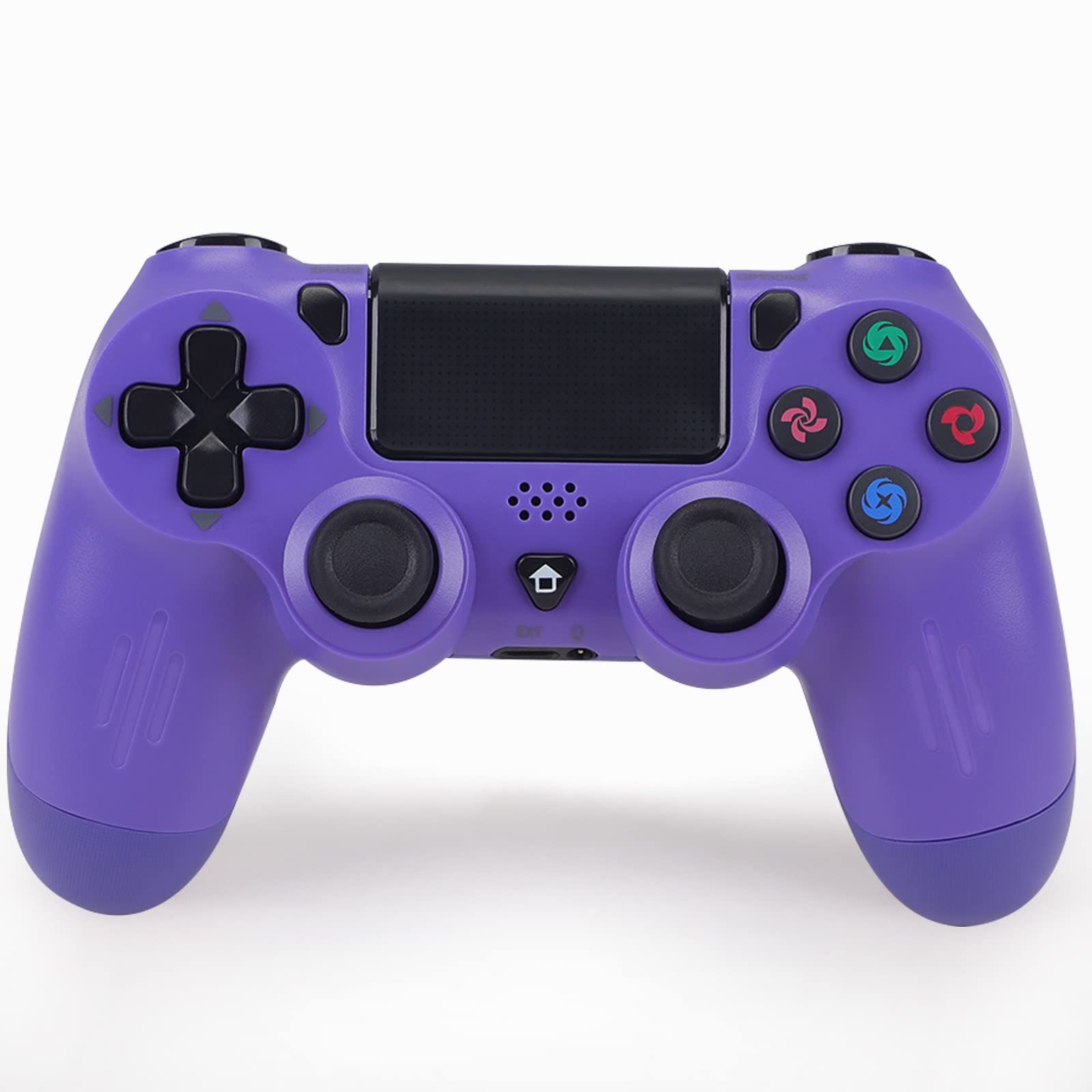 Roonboit Wireless Controller for PS-4 with Six-axis Dual Vibration for PS-4/Pro/Slim Console Joystick(Purple)