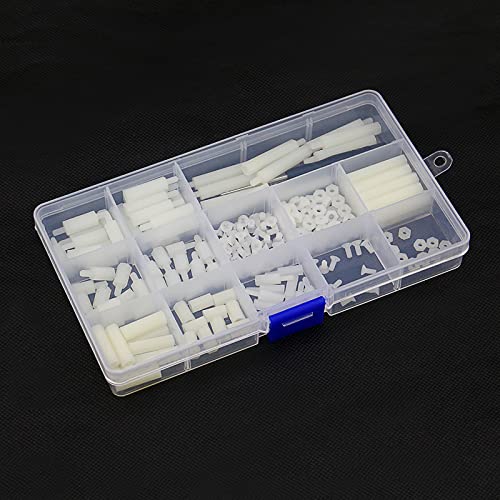 Shine-Tron [OEM Accessories] 210 pcs/lot Screws Kits Plastic Screws and Nuts + Screwdriver + Storage Box Case 4Rasp0berry Pi 3 B+ RC Aircraft FPV [Replacements]