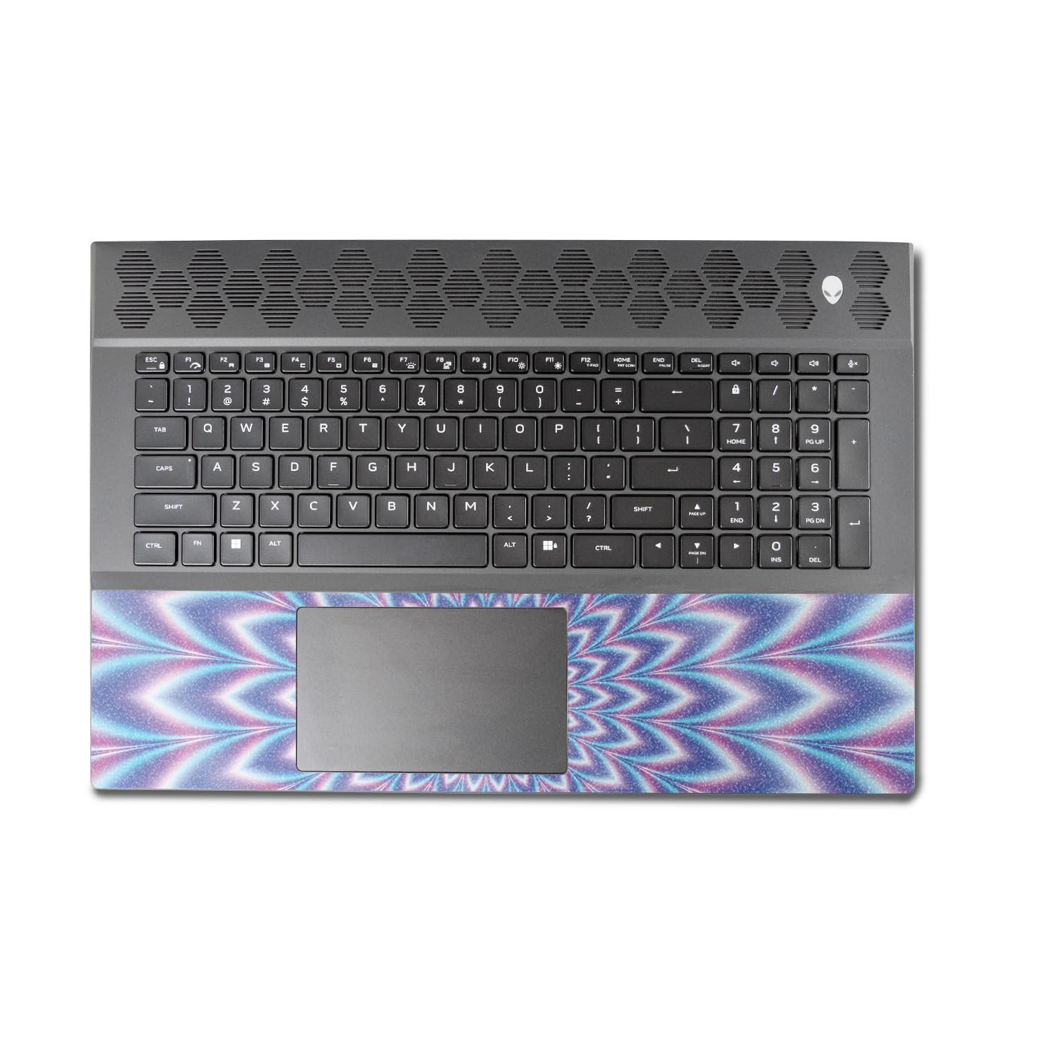 MightySkins Glossy Glitter Skin Compatible With Alienware M18 R1 (2023) Full Wrap Kit - Jitter Illusion | Protective Durable High-Gloss Glitter Finish | Easy To Apply & Change Styles | Made in the USA
