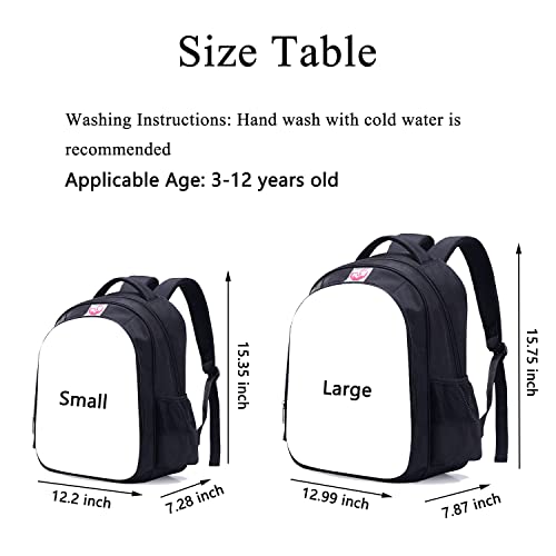NQIQIN Monsters Backpacks Anime Kids Backpack for School Girls Boys for Kindergarten Preschool Elementary-Halloween Gifts