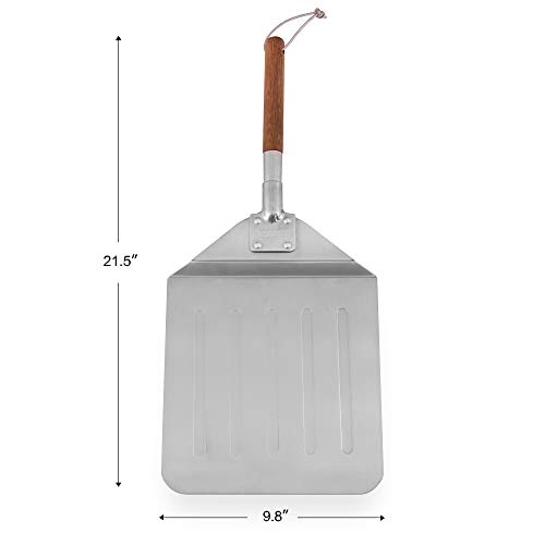 Royal Gourmet KSF1204 3 Piece Pizza Stone Set for Grill and Oven with 12-Inch Cordierite Stone, Peel and Pizza Cutter, Baking Tool