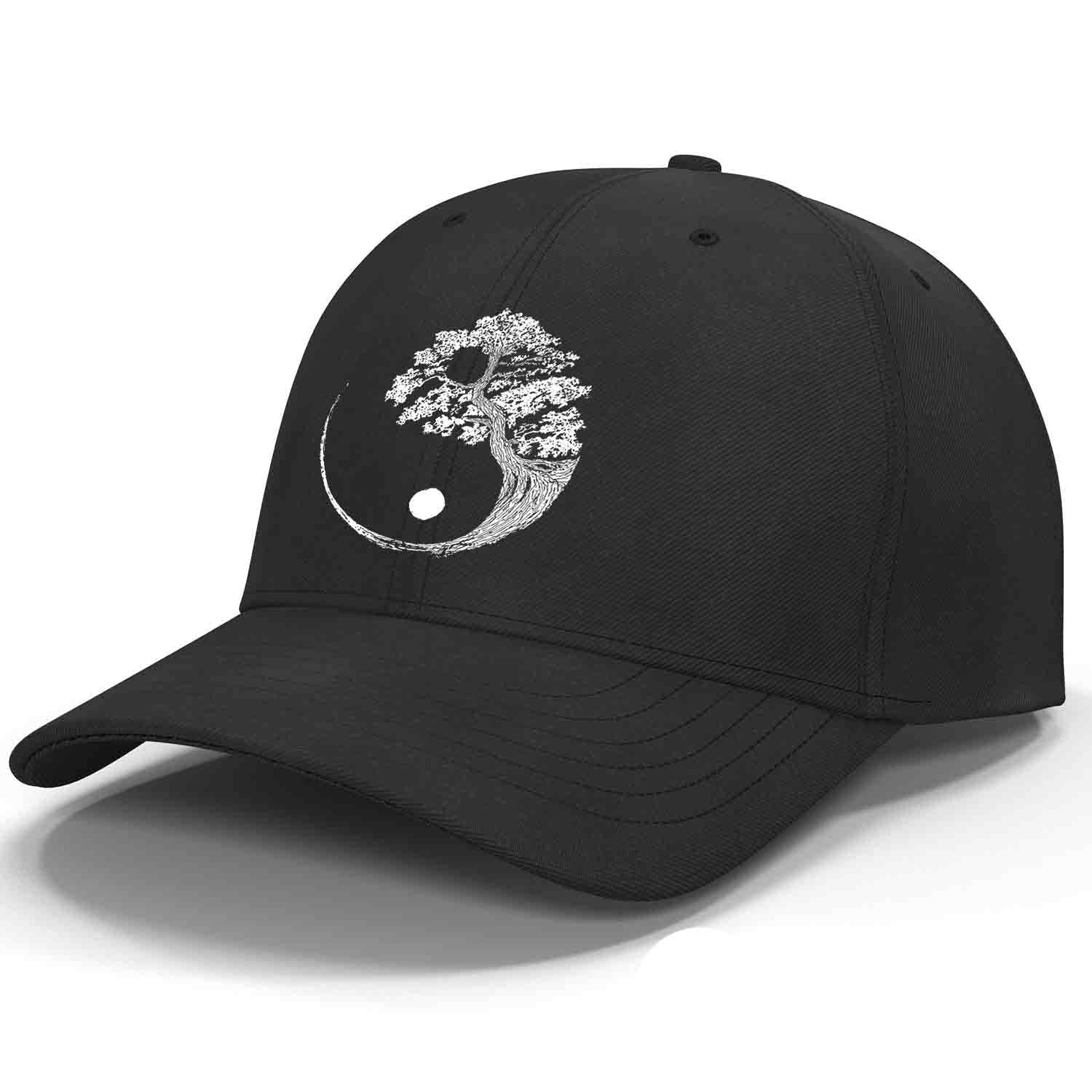 SHITOUPU Yin Yang Baseball Cap, Retro Cotton Dad Hat,Adjustable Trucker Cap