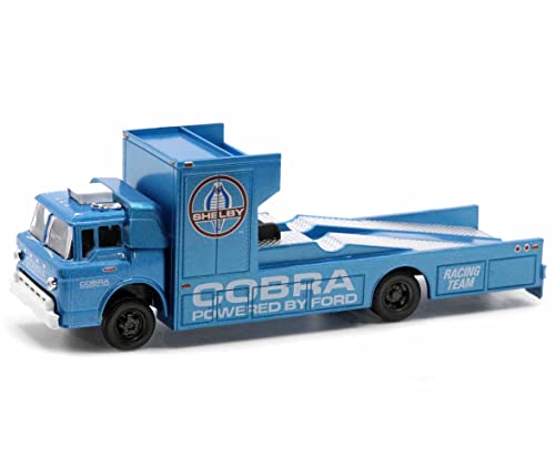 M2 1966 C-950 Ramp Truck Guardsman Blue Metallic Shelby Cobra Racing Team Ltd Ed to 8250 pcs Worldwide 1/64 Diecast Model Car Machine 39100-HS03