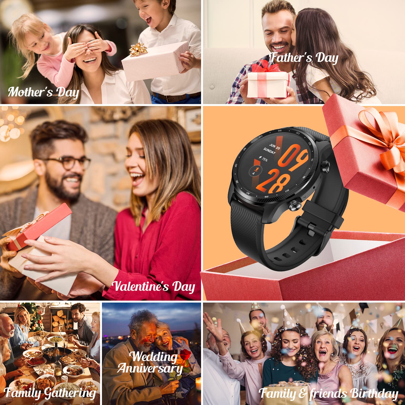 Ticwatch Pro 3 Ultra GPS Smartwatch Plus TicPods 2 Pro Plus Ice True Wireless Earbuds Bluetooth 5.0 Wear OS Smart Watch for Men Blood Oxygen IHB AFib Detection Fatigue Assessment NFC Mic Speaker