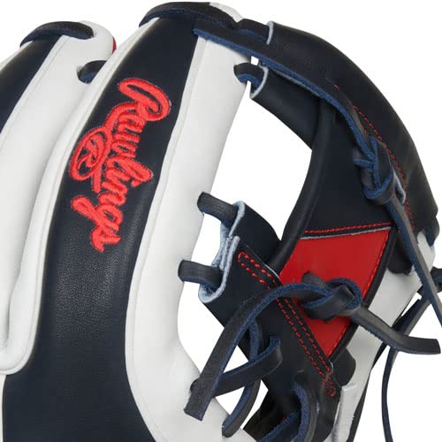 Rawlings Heart of The Hide Color Sync 11.5" Infield Glove Right Hand Throw, Black/Red/White