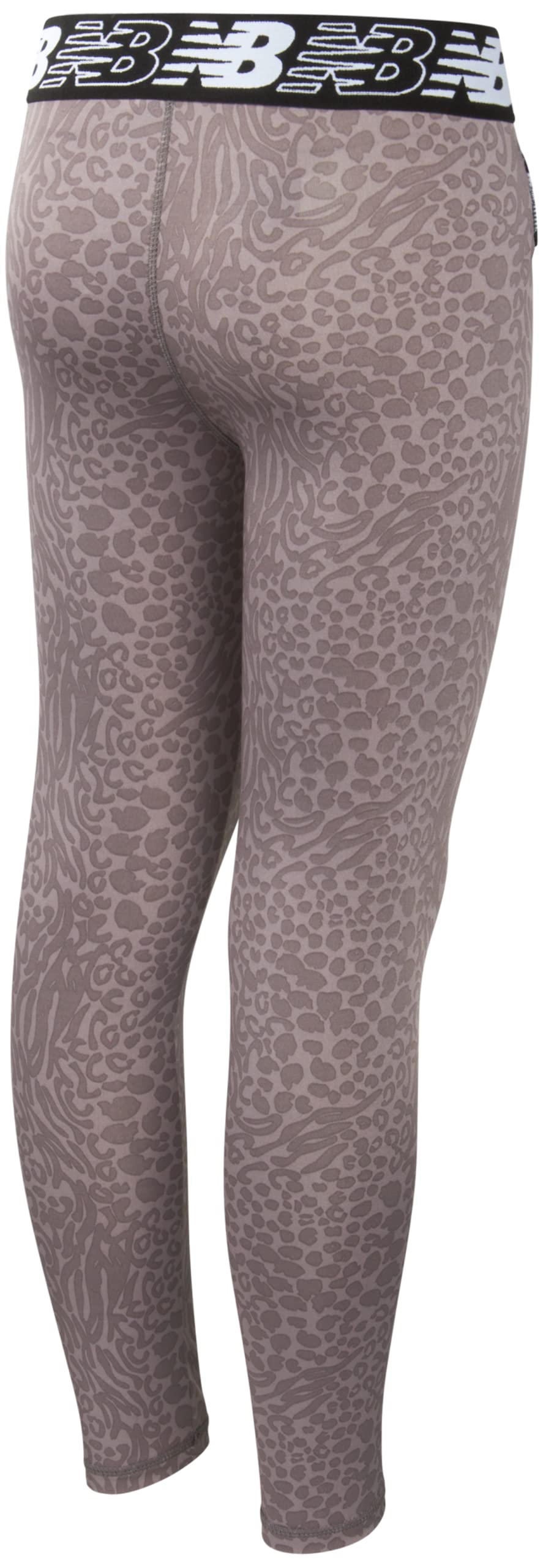 New Balance Girls' Active Legging Set - 2 Piece Performance Racerback Training Bra and Yoga Pants (7-16), Size 10/12, Zinc