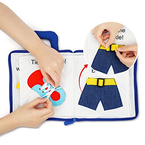 SinoArts Life Knowledge Pop-Up Book Toys, Montessori Early Education Educational Toys, Polyester Fiber Material, Suitable for 1~3 Years Old