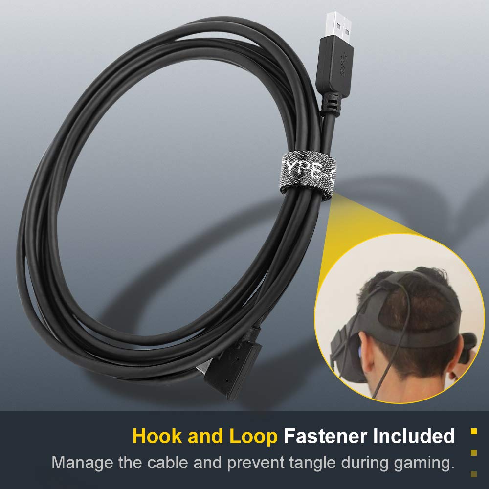MoKo USB C Cable 10FT Quest Link Cable for Quest 2/PlayStation 5 PS5 2020/Quest/Xbox Series X/S/Gaming PC, High Speed Data Transfer & Fast Charging Cable Link Headset Cable