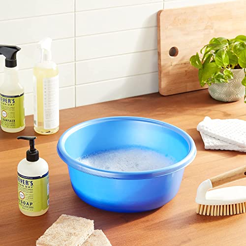 YBM HOME Round Dish Wash Basin Dishpan for Washing Dishes, Plastic Portable Dish Tub Design for Camping and Multipurpose for Face Cleansing
