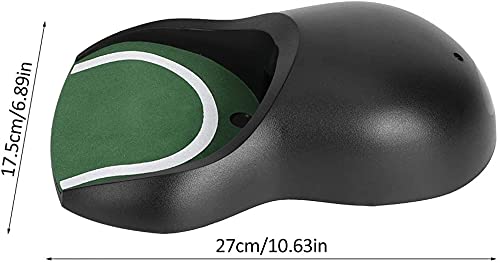 QAZPL Golf Putting Return Machine, ABS Plastic Lightweight Automatic Putter Trainer, Portable Golf Electric Putting Return Machine for Training, Black