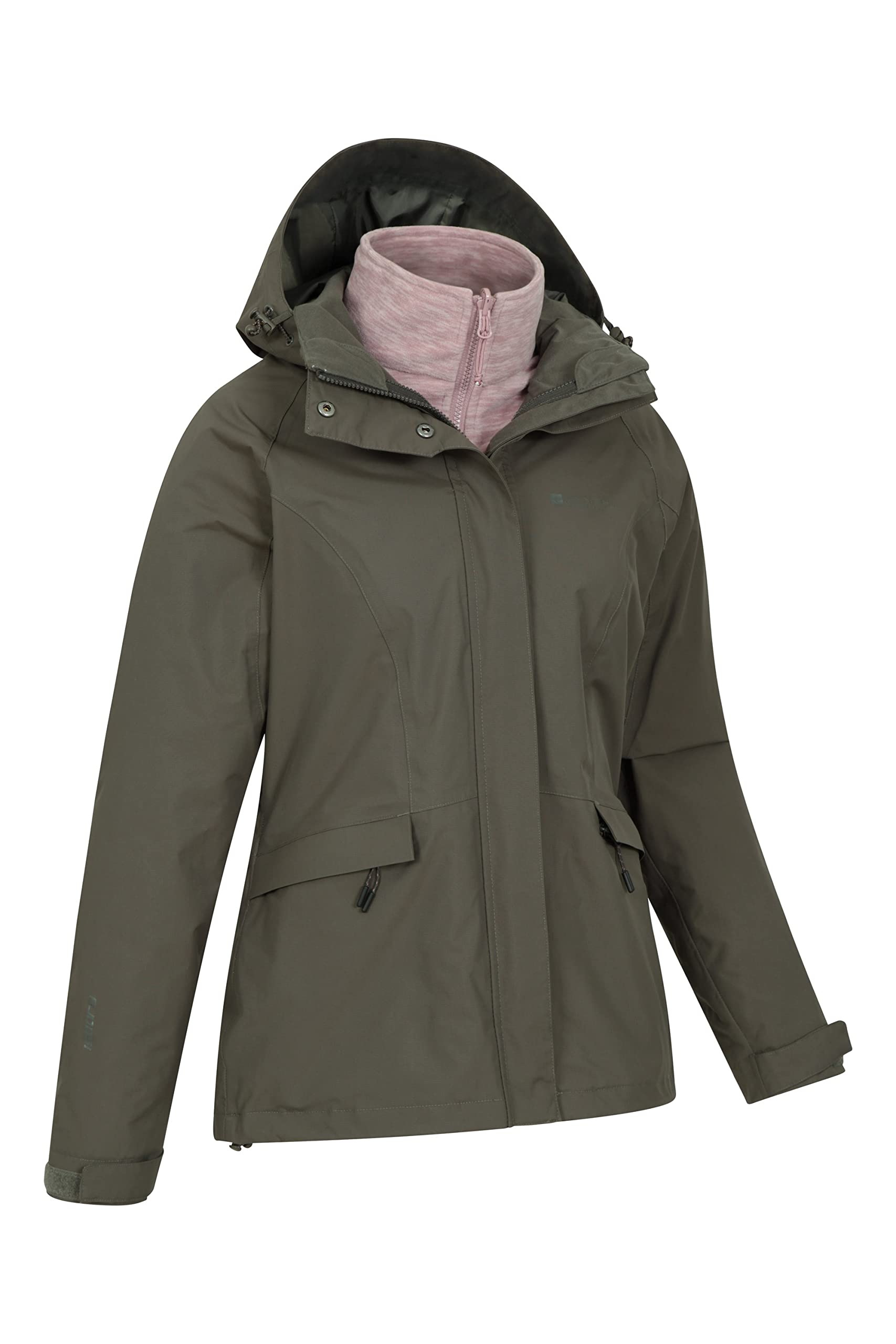 Mountain Warehouse Thunderstorm II Womens 3 in 1 Waterproof Jacket Teal 8