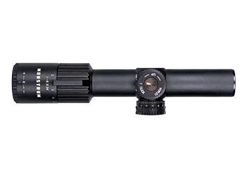Monstrum Alpha Series 1-6x24 First Focal Plane FFP Rifle Scope with MOA Reticle | Flat Dark Earth