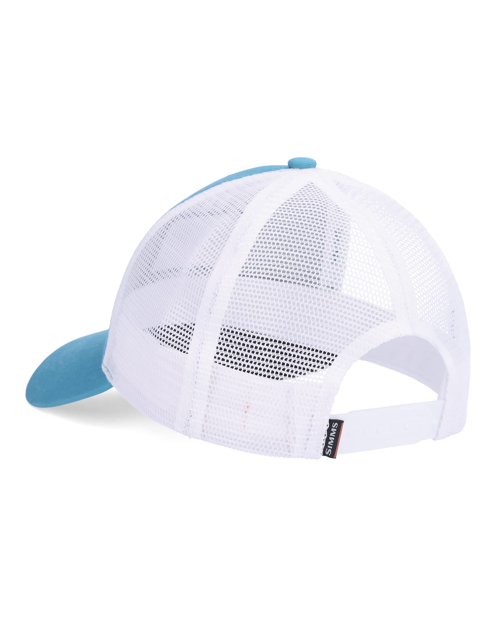 Simms Trout Icon Trucker Hat – Snapback Baseball Cap with Trout Fish, Ghost Camo Stone