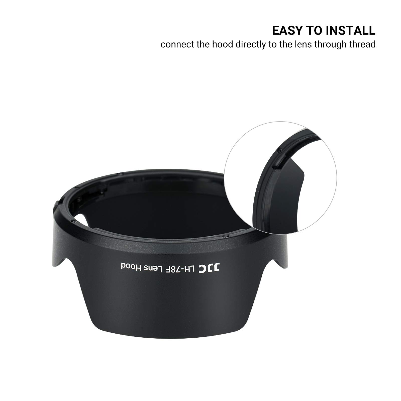 Lens Hood for Canon RF 24-240mm F4-6.3 IS USM on EOS R6 R5 RP R Camera, Reversible Lens Shade Replace Canon EW-78F Hood