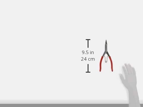 Wilde Tool G409.NP Angle Tip Lock Ring Pliers, 9 inch with Satin Finish