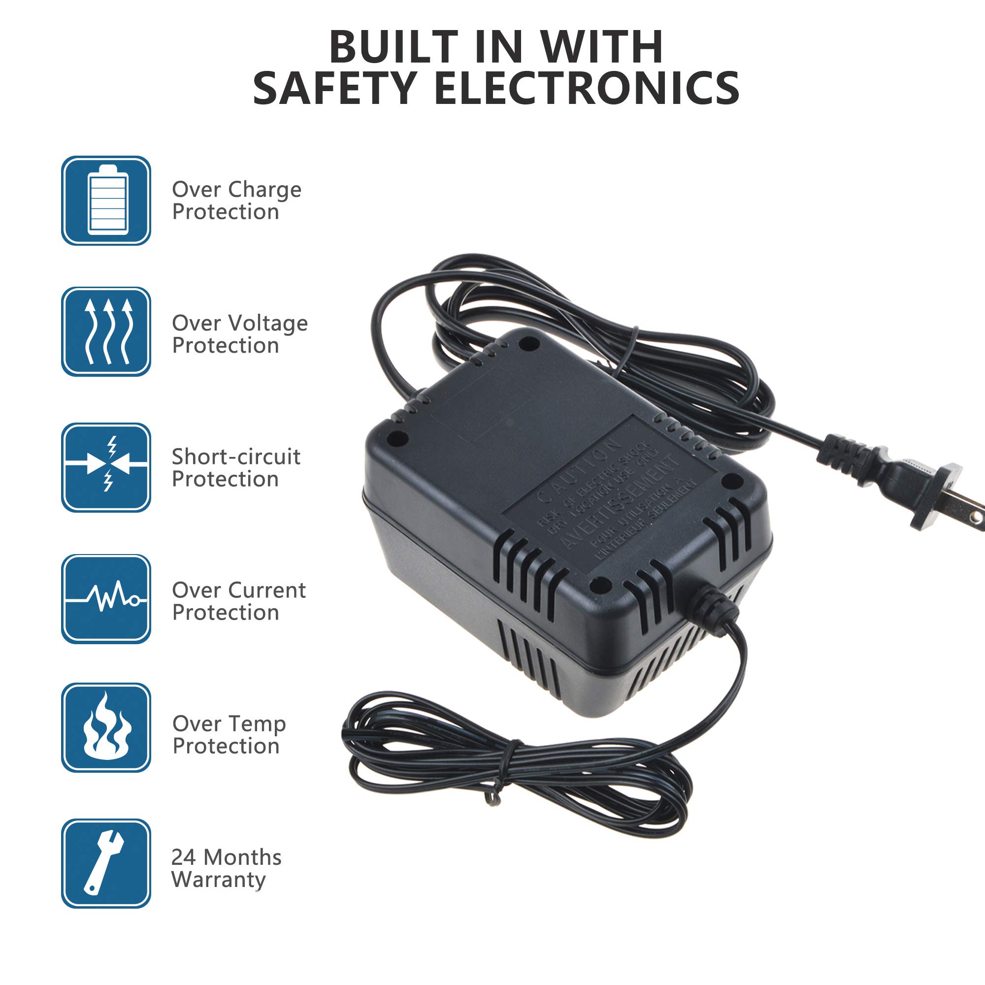 SupplySource AC to AC Adapter Charger Replacement for PHCC Pro Series PHCC-1730 PHCC1730 Backup Sump Pump Backup System Power Supply Cord Mains PSU